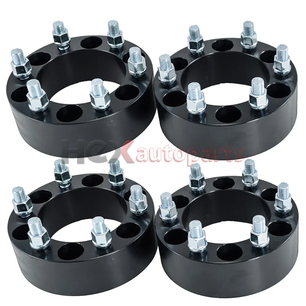 Best 2 inch 6x5.5 Black Wheel Spacers For Chevy Silverado 1500 GMC ...