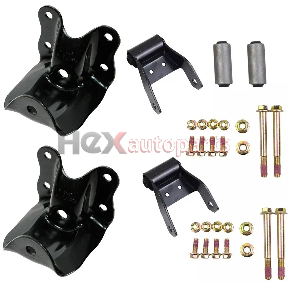 Best 1986-2011 Ford Ranger Rear Leaf Spring Hanger Shackle Bracket Kit ...